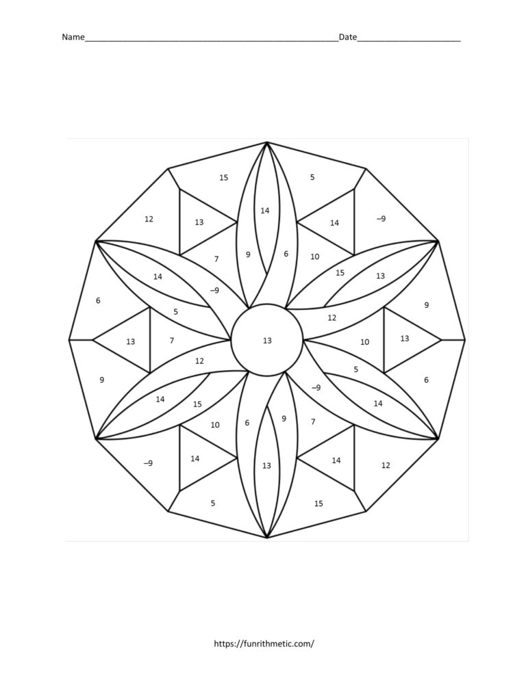 Midsegment of a Triangle Worksheet | Funrithmetic