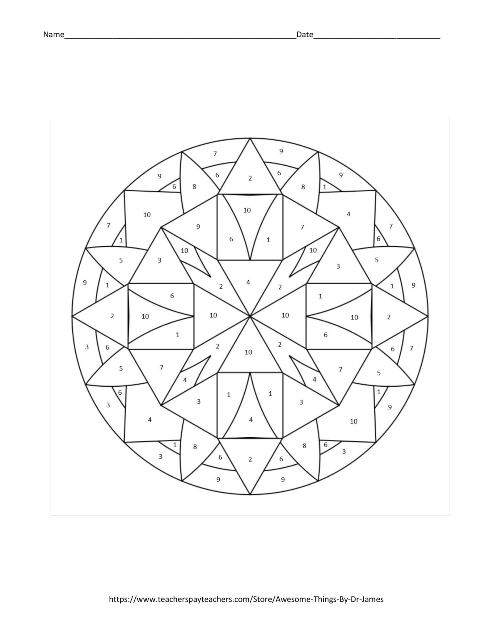 Properties of Real Numbers Color by Number | Funrithmetic