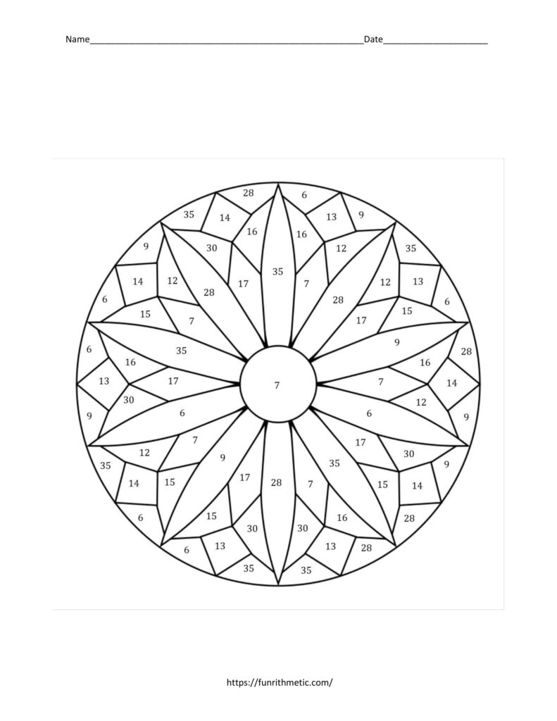 Segment Addition Postulate Color by Number | Funrithmetic