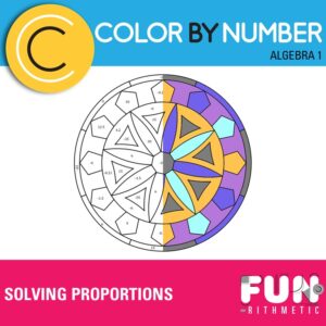 Solving Proportions Color by Number | Funrithmetic