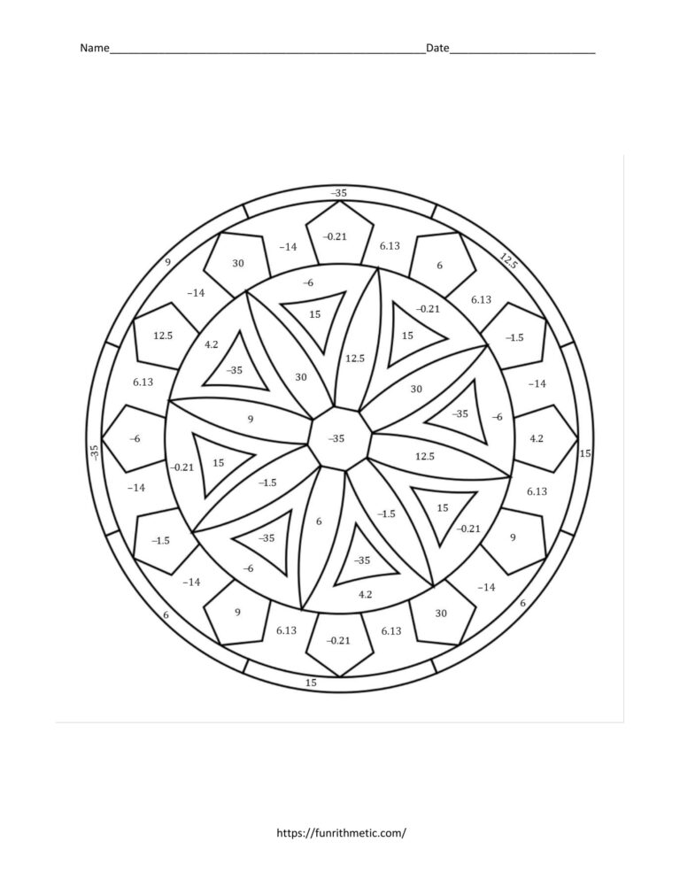 Solving Proportions Color by Number | Funrithmetic