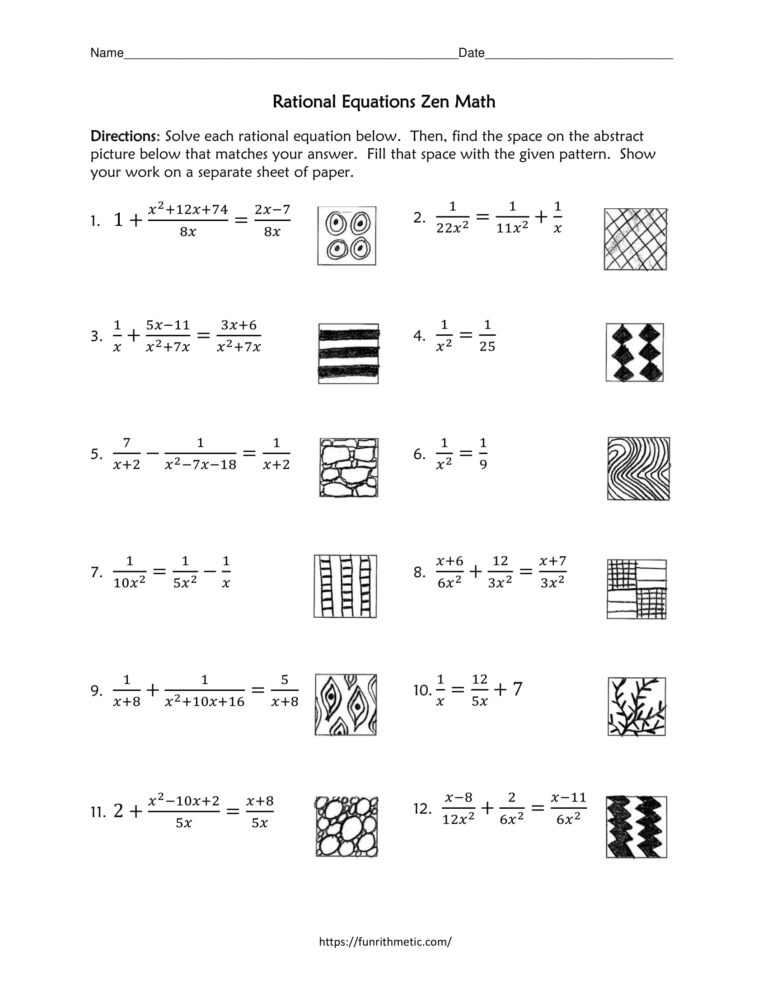 Rational Equations Zen Math | Funrithmetic