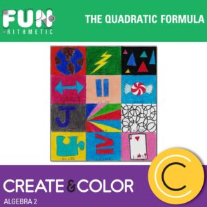 The Quadratic Formula Create and Color | Funrithmetic
